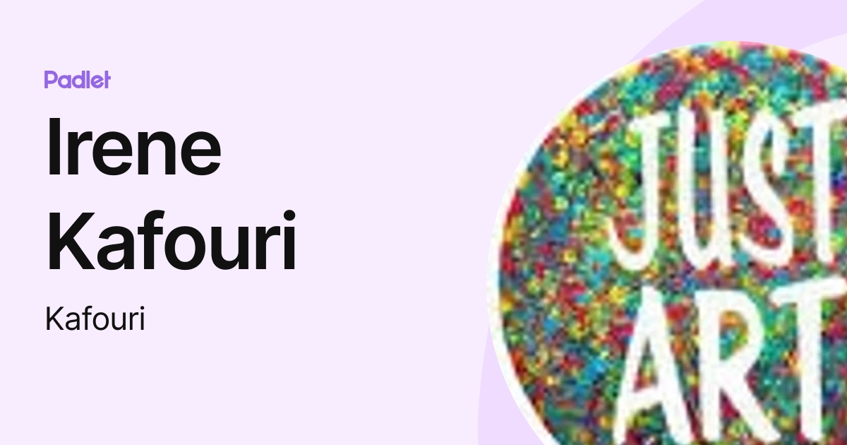 Irene Kafouri (Kafouri) profile | Padlet