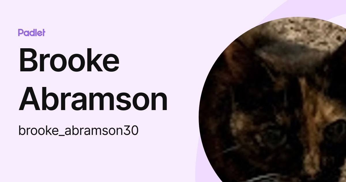Brooke Abramson (brooke_abramson30) profile | Padlet
