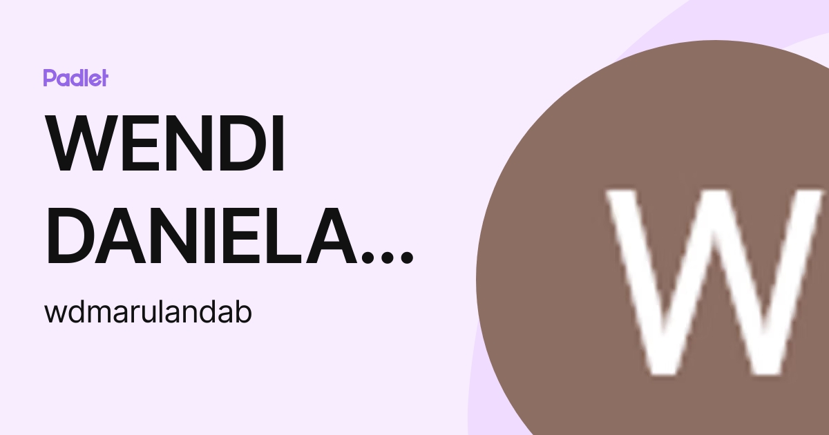 WENDI DANIELA MARULANDA BECERRA (wdmarulandab) profile | Padlet