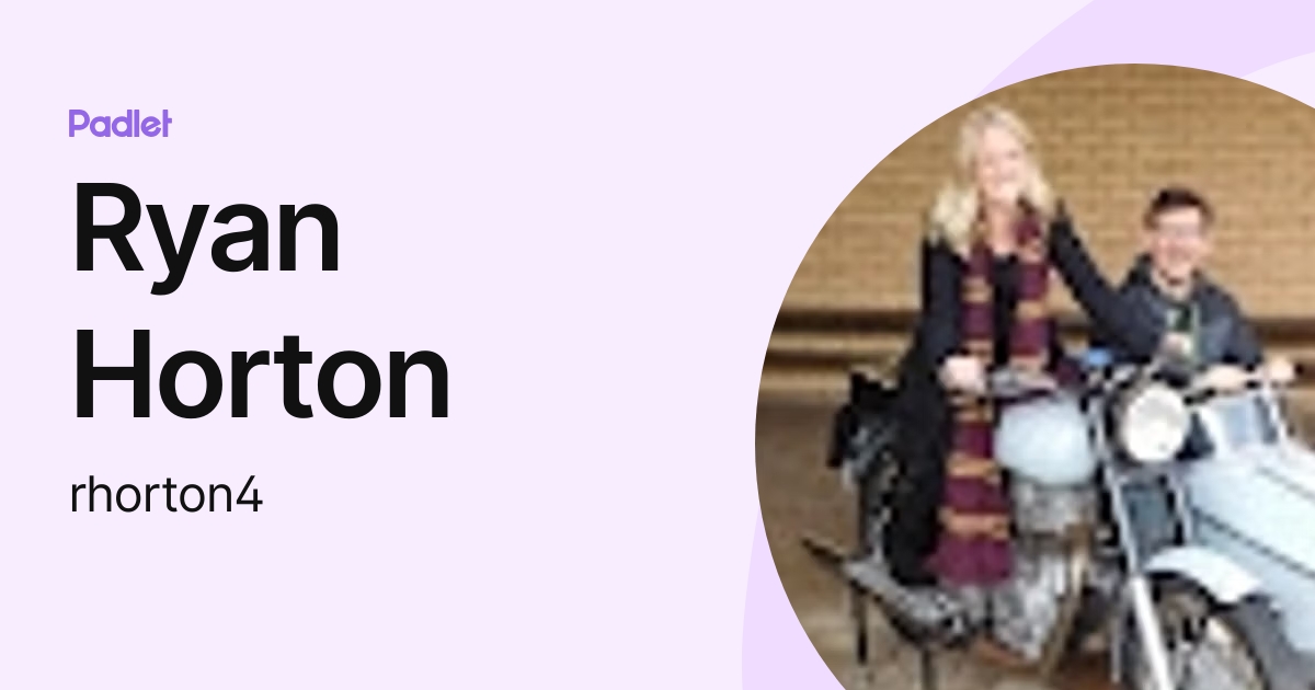 Ryan Horton (rhorton4) profile | Padlet