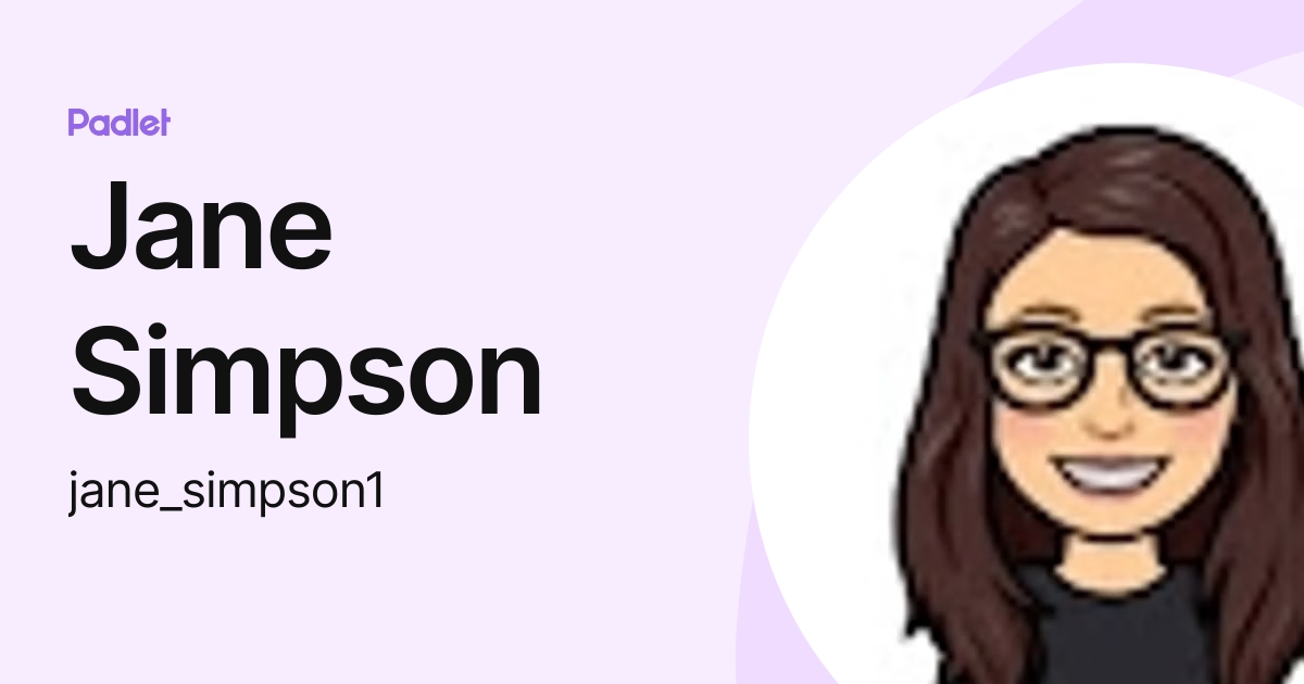 Jane Simpson (jane_simpson1) profile | Padlet