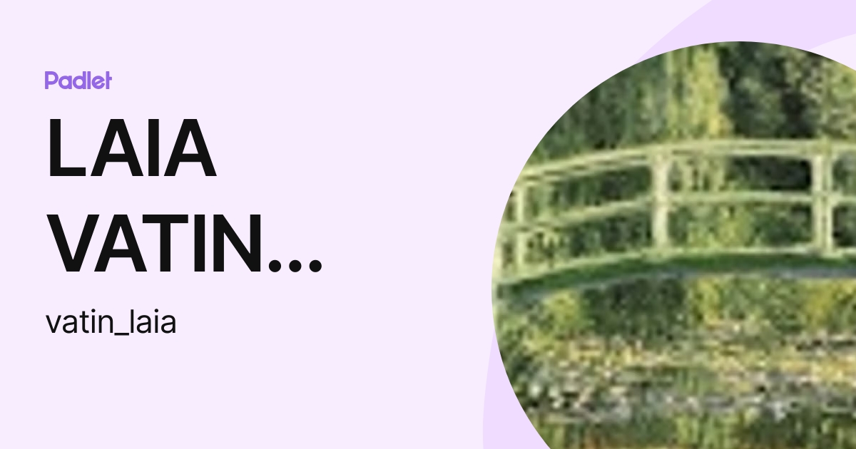 LAIA VATIN COLOM (vatin_laia) profile | Padlet