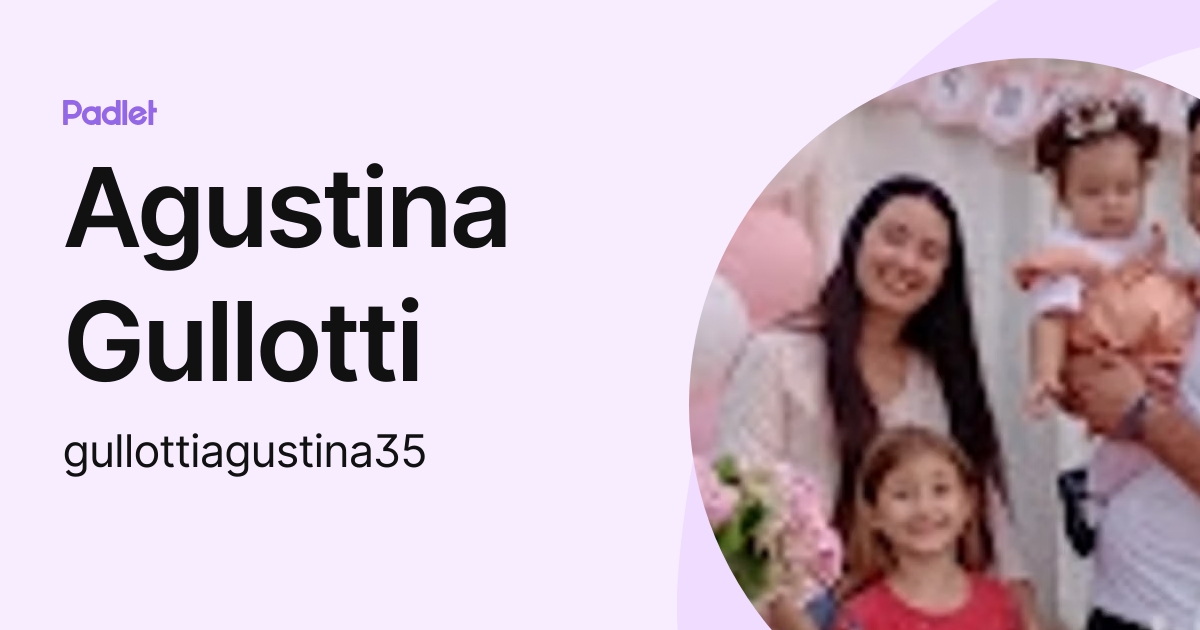 Agustina Gullotti (gullottiagustina35) profile | Padlet