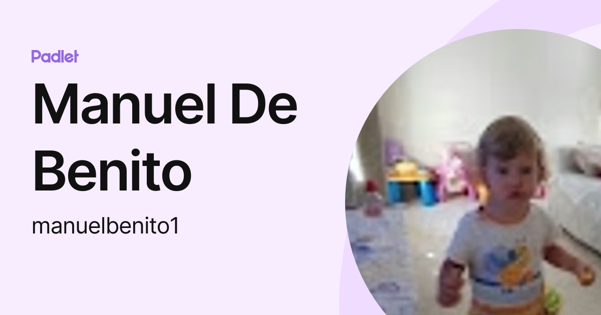 Manuel De Benito (manuelbenito1) profile | Padlet