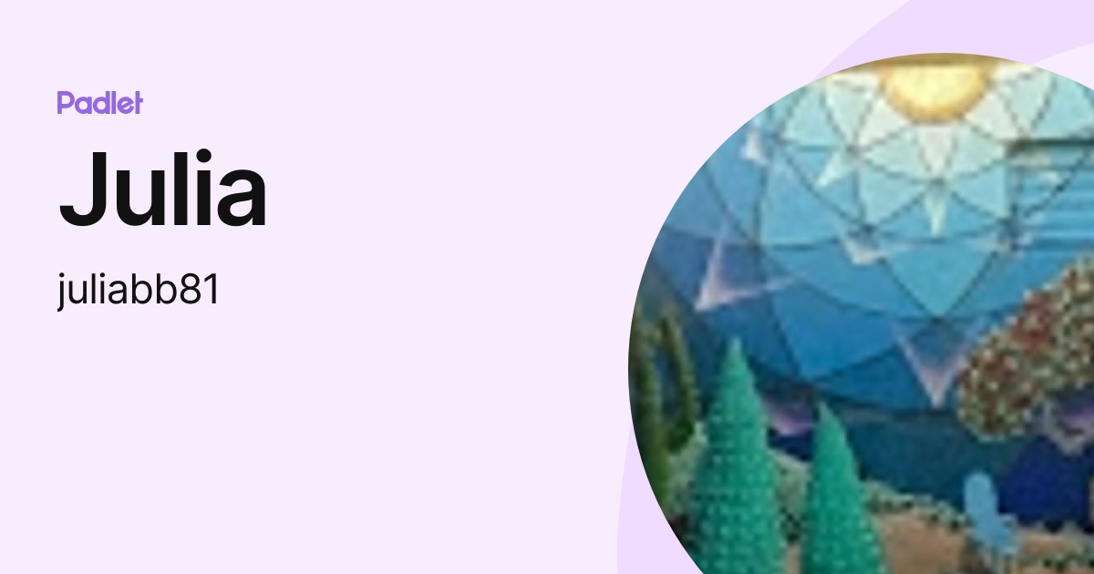 Julia (juliabb81) profile | Padlet