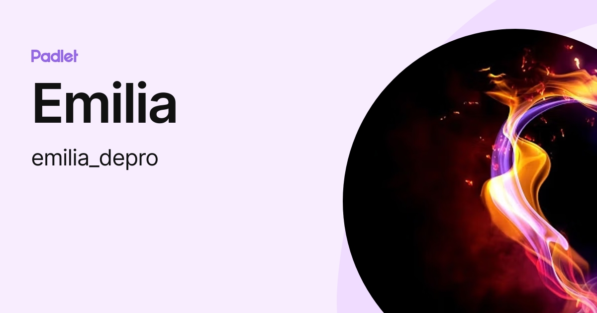 Emilia (emilia_depro) profile | Padlet