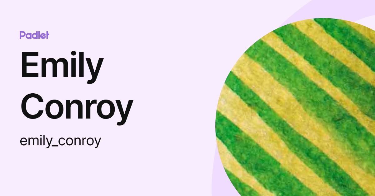 Emily Conroy (emily_conroy) profile | Padlet