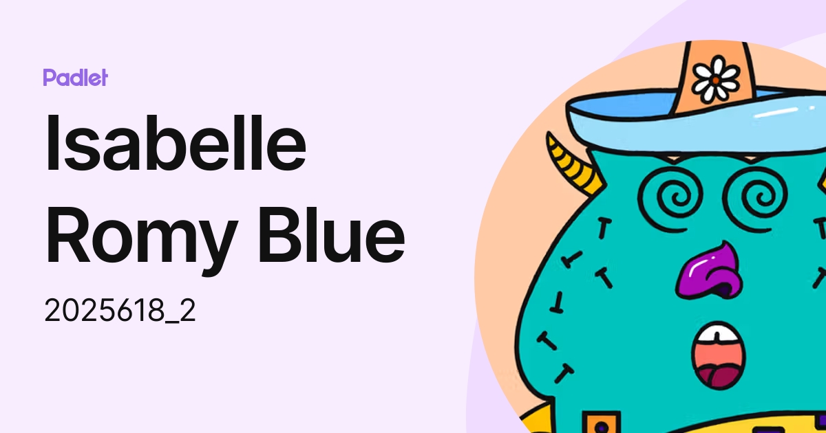 Isabelle Romy Blue (2025618_2) profile | Padlet