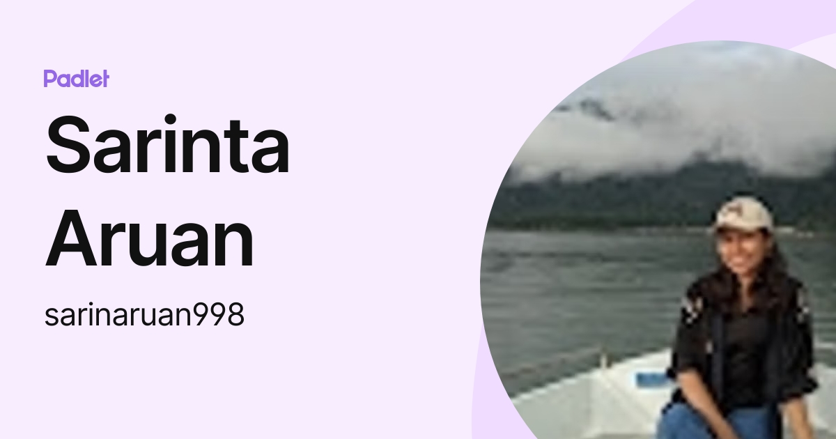 Sarinta Aruan (sarinaruan998) profile | Padlet