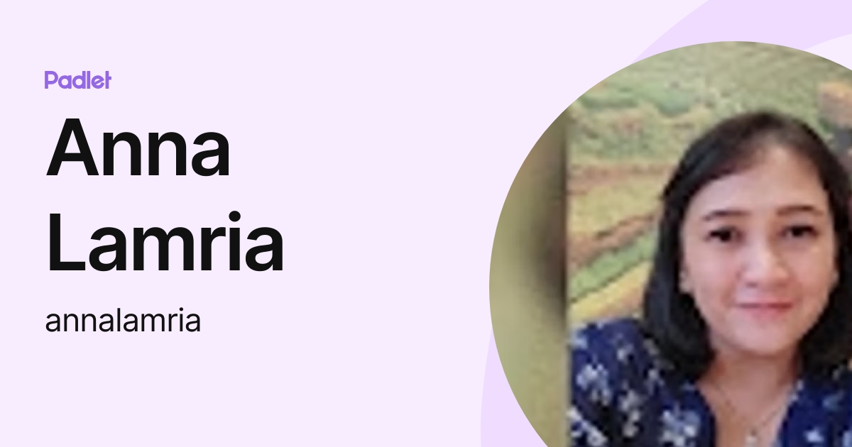 Anna Lamria (annalamria) profile | Padlet
