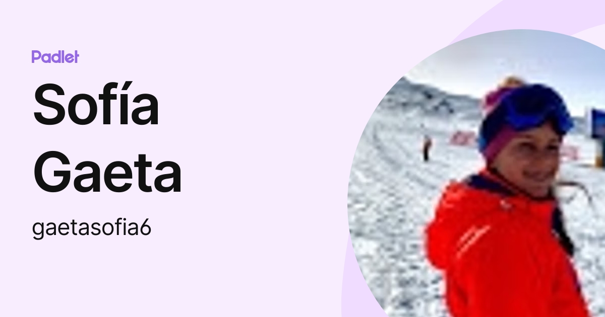 Sofía Gaeta (gaetasofia6) profile | Padlet