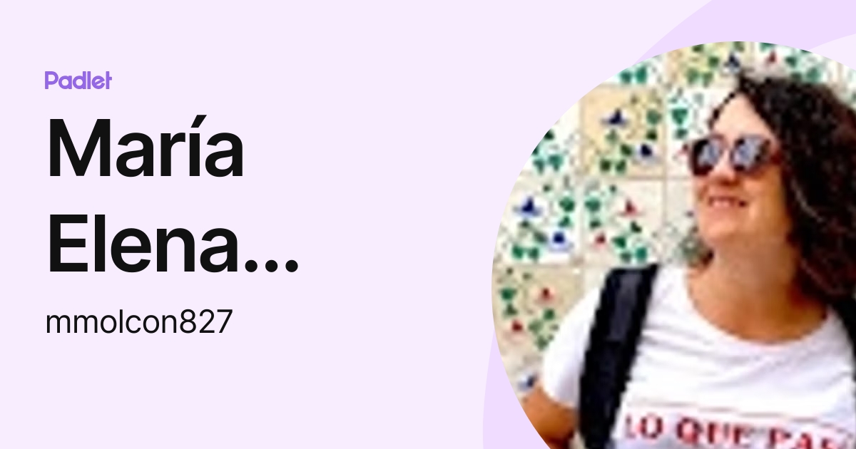 María Elena Molina Conde (mmolcon827) profile | Padlet
