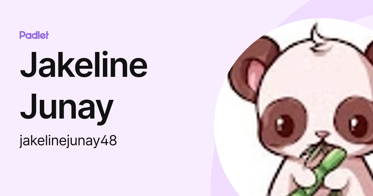 Jakeline Junay (jakelinejunay48) profile | Padlet
