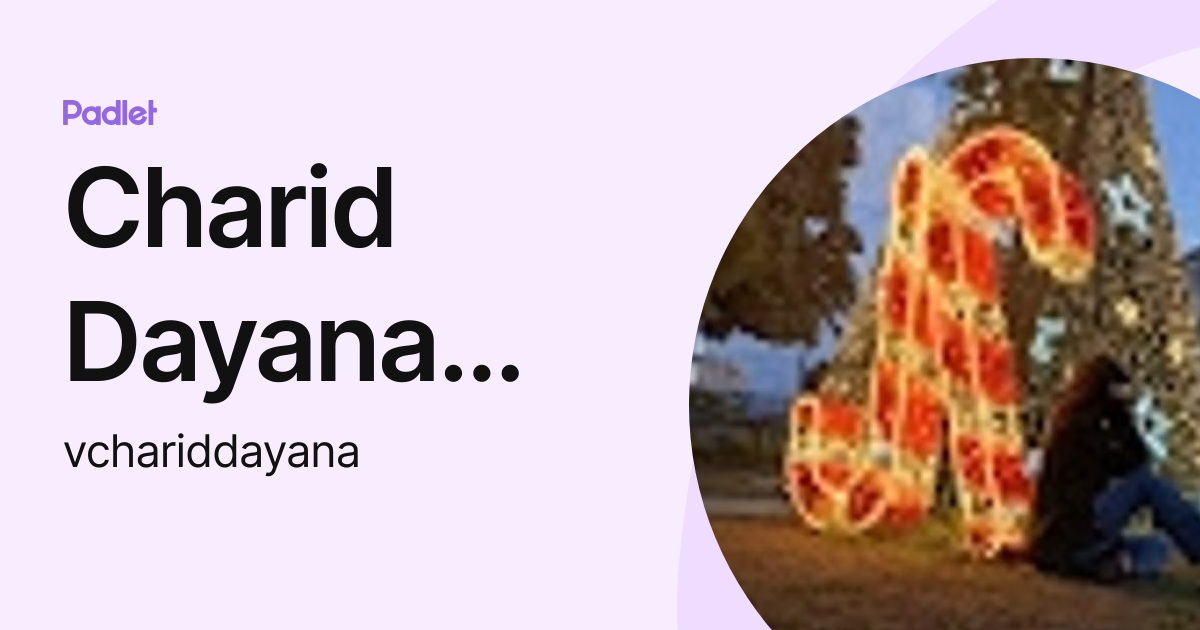 Charid Dayana Velez Rivera (vchariddayana) profile | Padlet