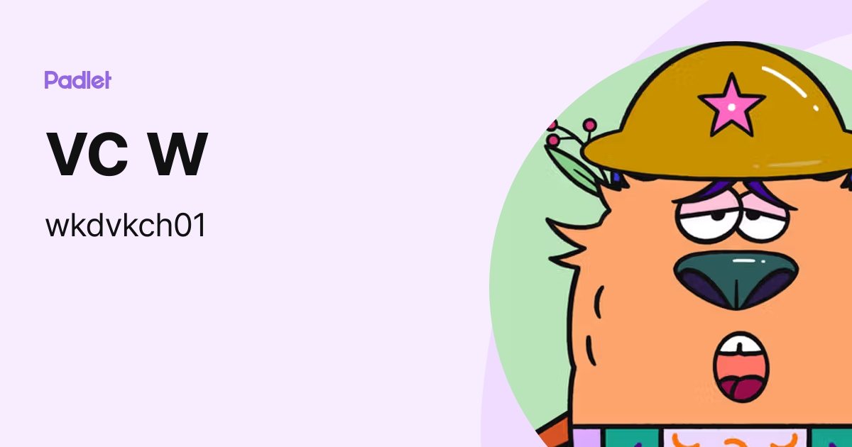 vc w (wkdvkch01) profile | Padlet