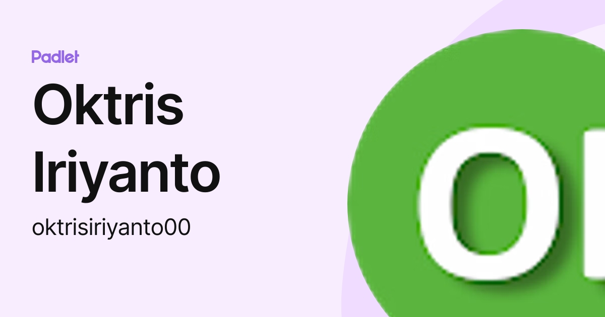 Oktris Iriyanto (oktrisiriyanto00) profile | Padlet