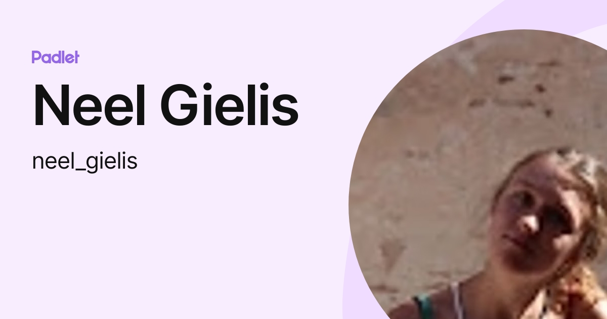 Neel Gielis (neel_gielis) profile | Padlet