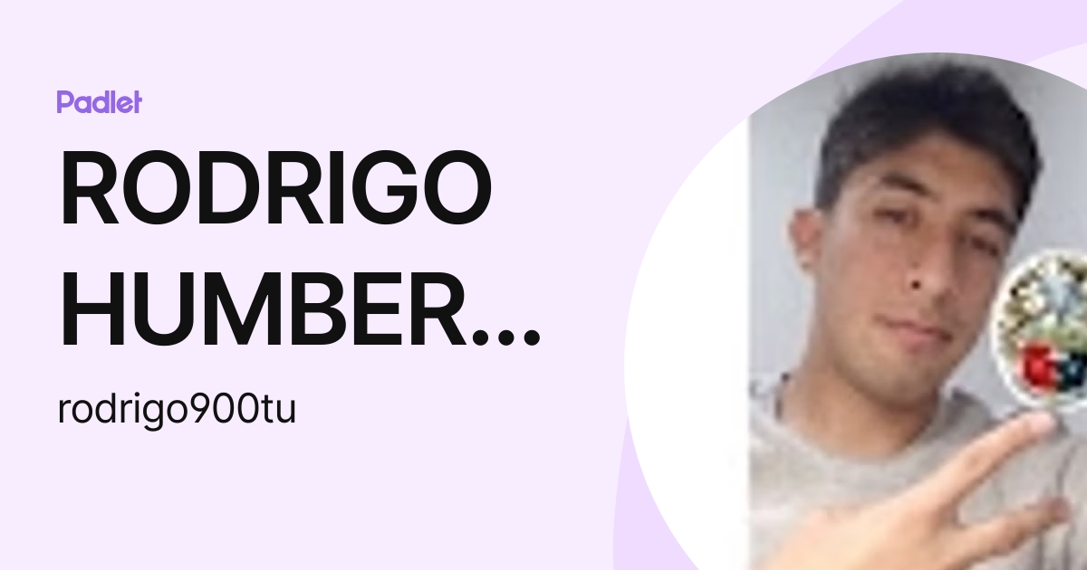 RODRIGO HUMBERTO LOPEZ CASTILLO (rodrigo900tu) profile | Padlet