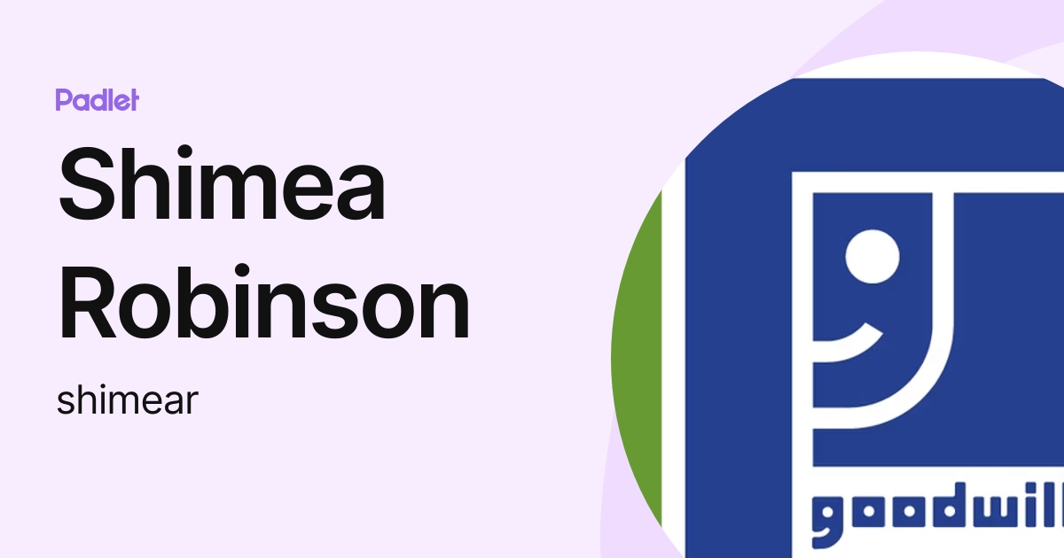 Shimea Robinson (shimear) profile | Padlet
