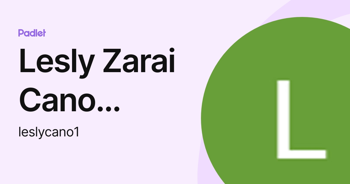 Lesly Zarai Cano fiestas (leslycano1) profile | Padlet