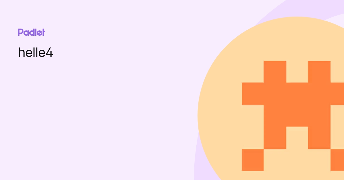 helle4 profile | Padlet