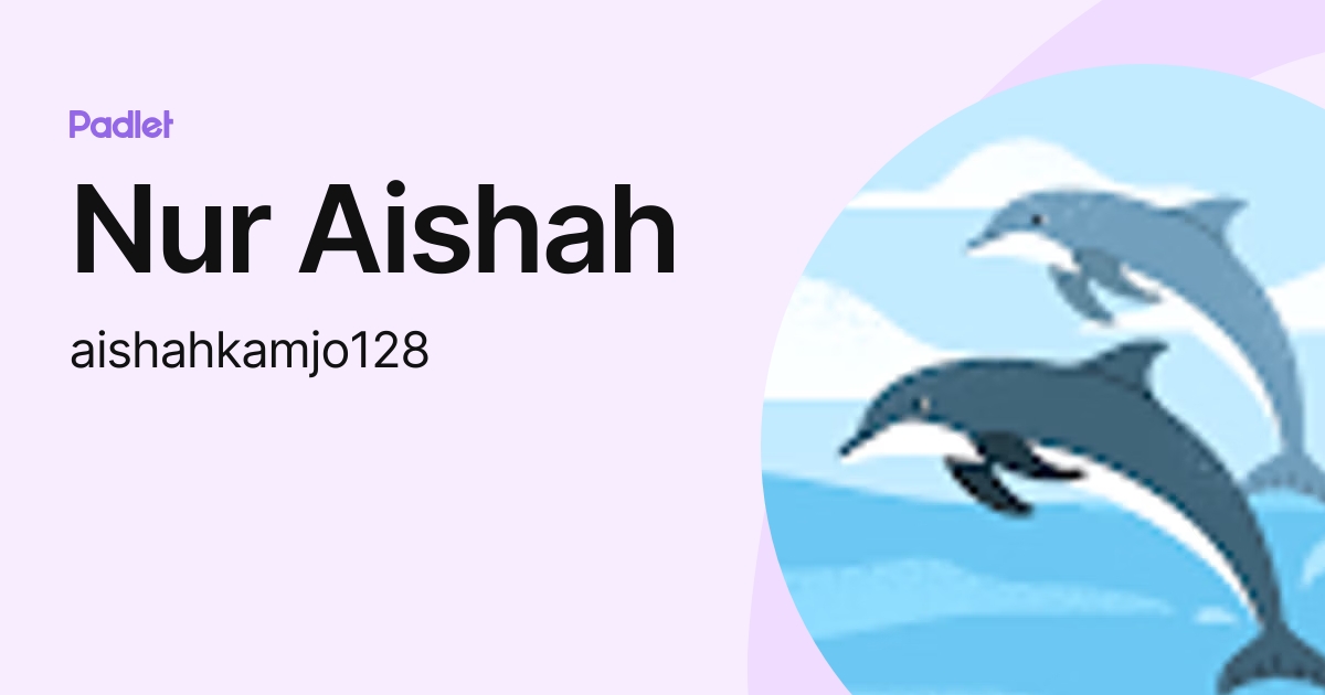 Nur Aishah (aishahkamjo128) profile | Padlet