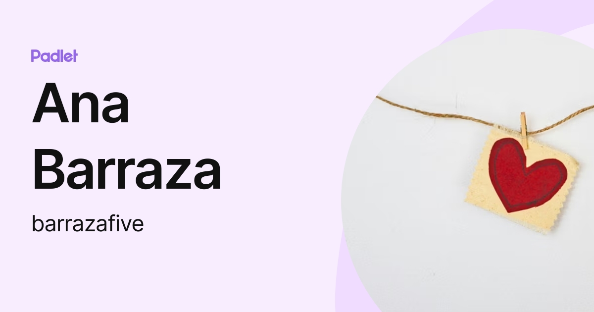Ana Barraza (barrazafive) profile | Padlet