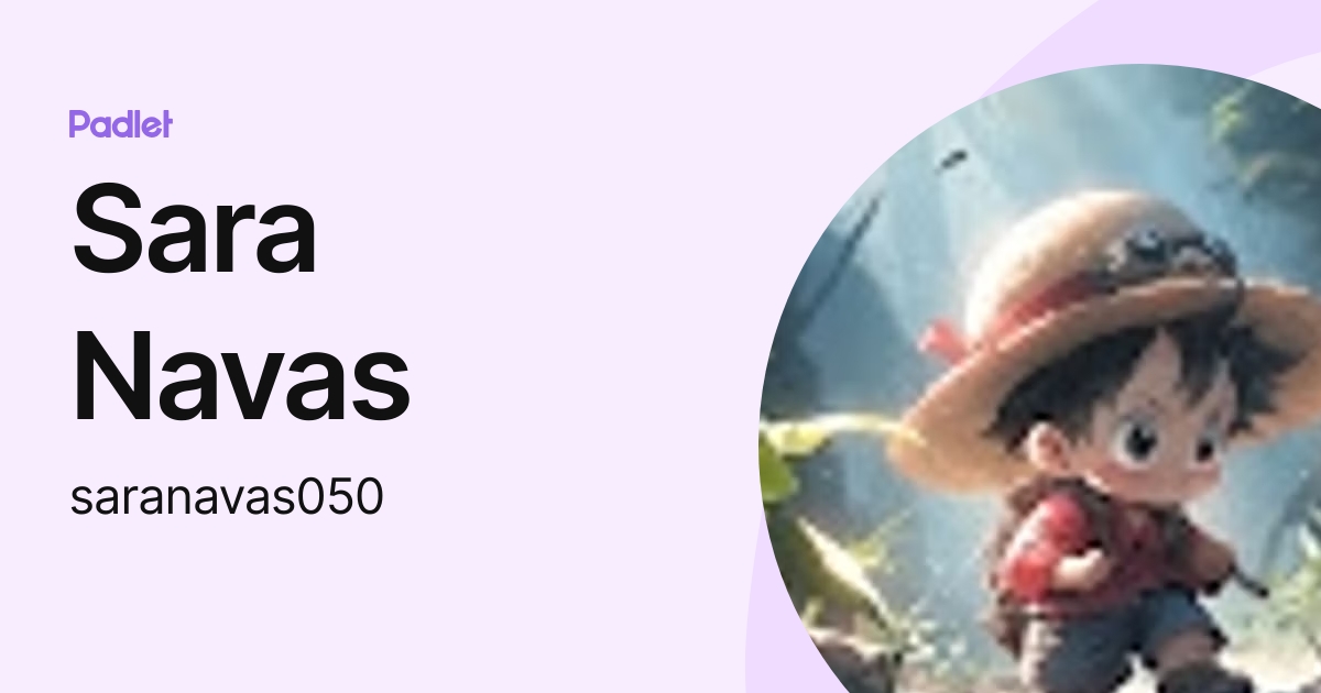 Sara Navas (saranavas050) profile | Padlet