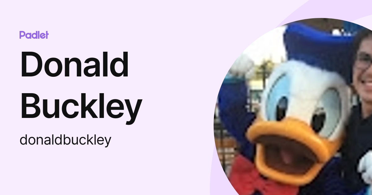 Donald Buckley (donaldbuckley) profile | Padlet