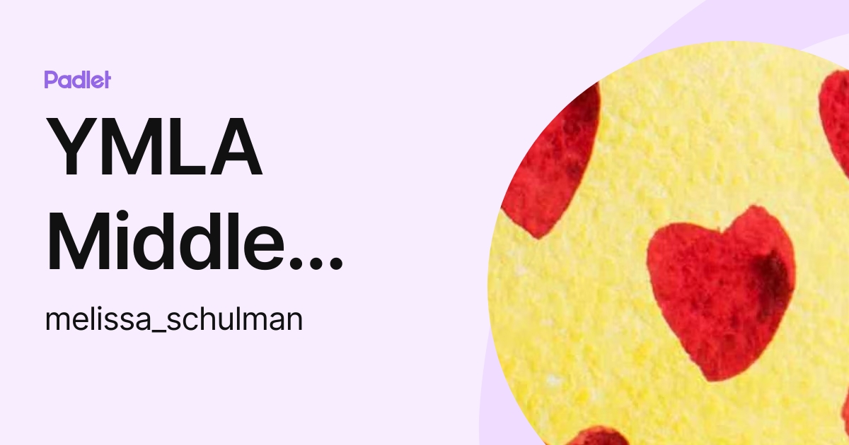 YMLA Middle School Art Class (melissa_schulman) profile | Padlet