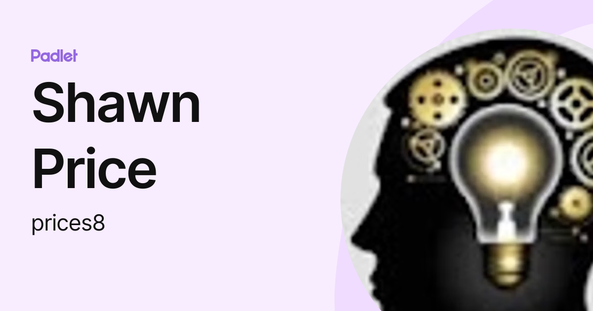 Shawn Price (prices8) profile | Padlet