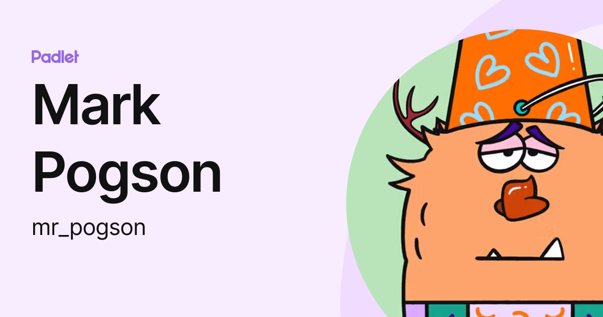 Mark Pogson (mr_pogson) profile | Padlet
