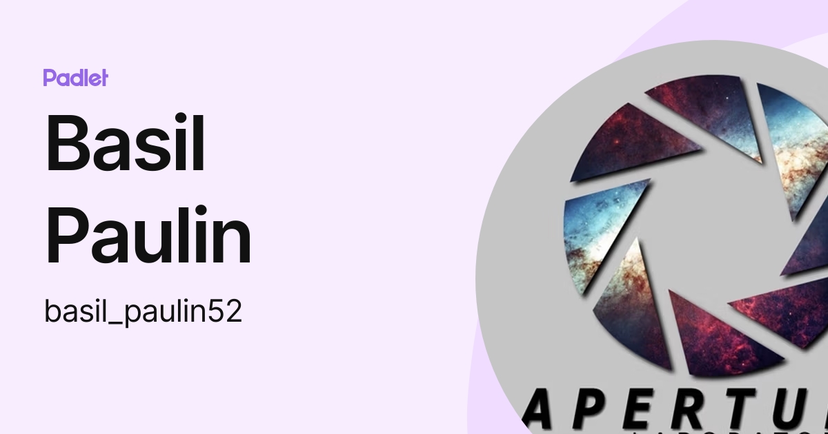 Basil Paulin (basil_paulin52) profile | Padlet