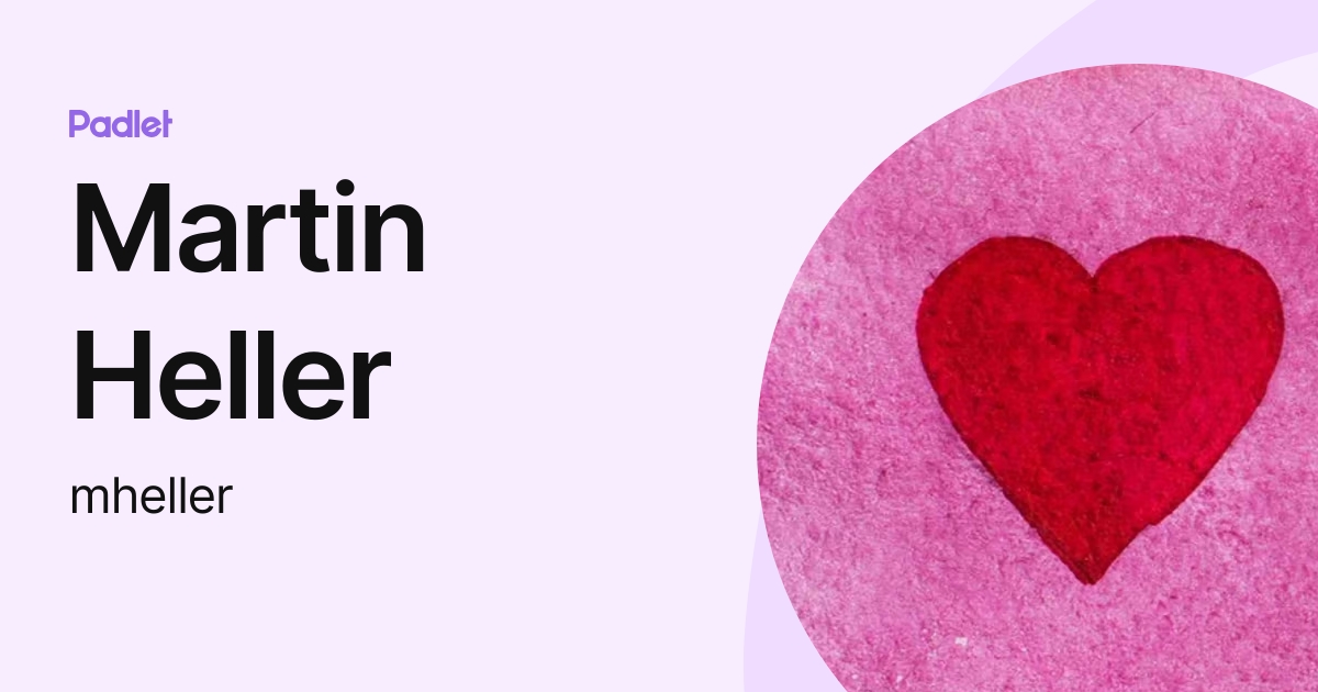 Martin Heller (mheller) profile | Padlet