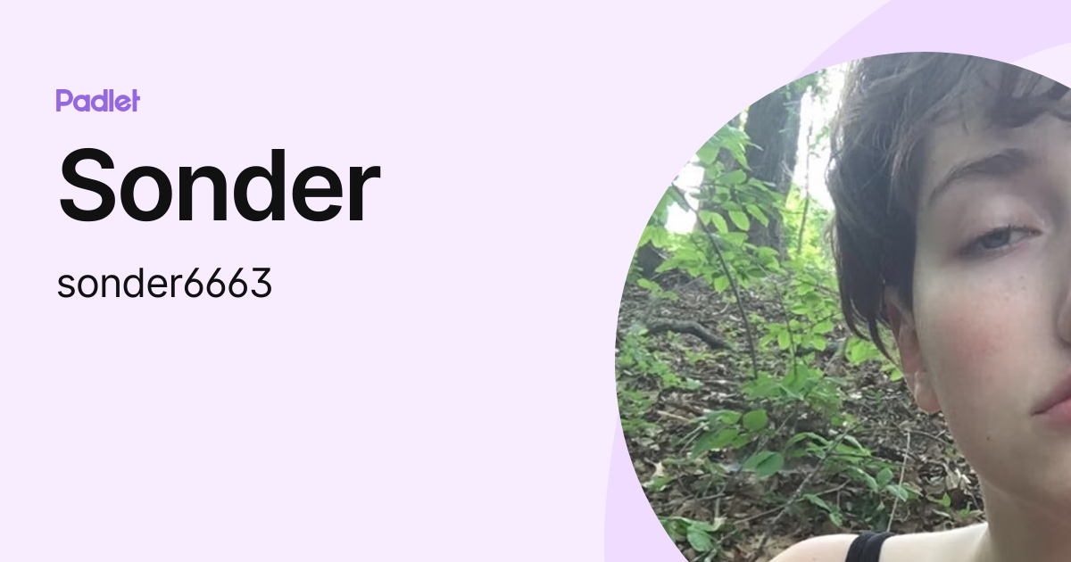 Sonder (sonder6663) profile | Padlet