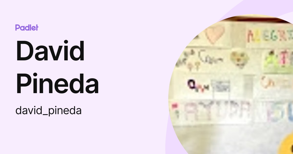 David Pineda (david_pineda) profile | Padlet