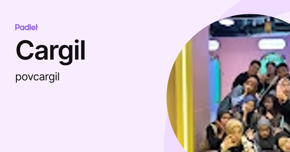 Cargil (povcargil) profile | Padlet