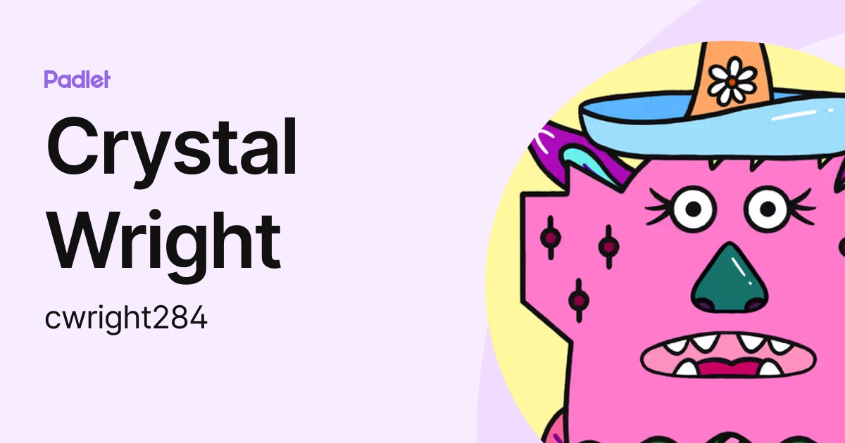 Crystal Wright (cwright284) profile | Padlet