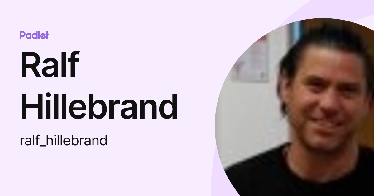 Ralf Hillebrand (ralf_hillebrand) profile | Padlet