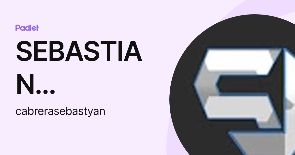 SEBASTIAN CABRERA (cabrerasebastyan) profile | Padlet