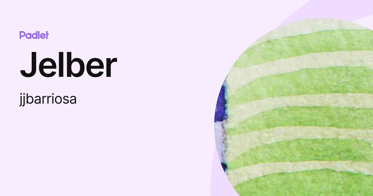 Jelber (jjbarriosa) profile | Padlet