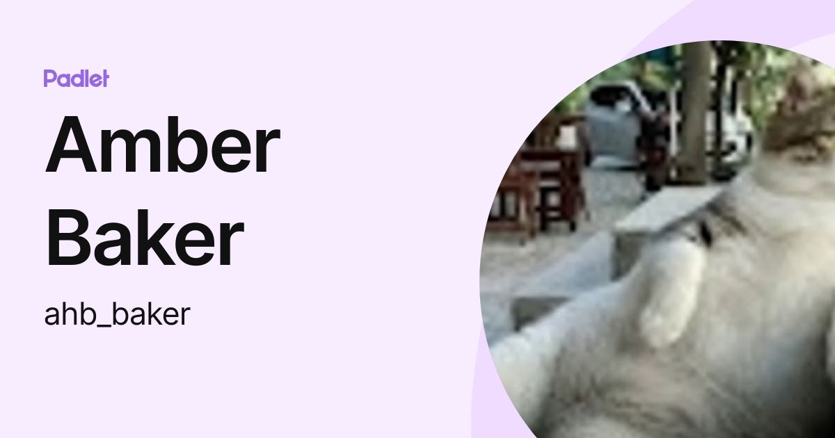 Amber Baker (ahb_baker) profile | Padlet