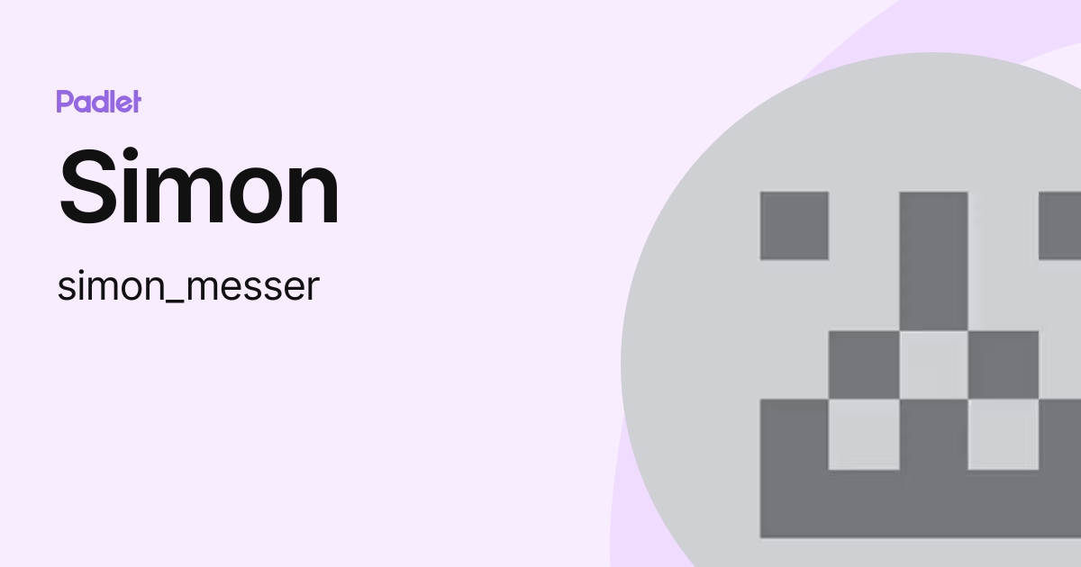 Simon (simon_messer) profile | Padlet