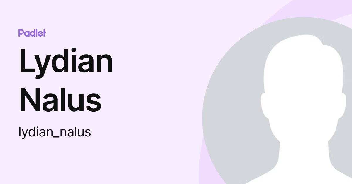 Lydian Nalus (lydian_nalus) profile | Padlet