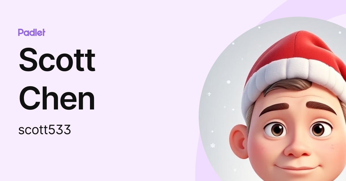Scott Chen (scott533) profile | Padlet