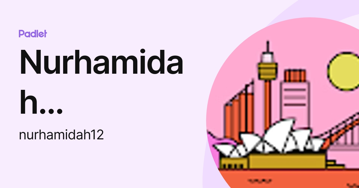 Nurhamidah Nurhamidah (nurhamidah12) profile | Padlet