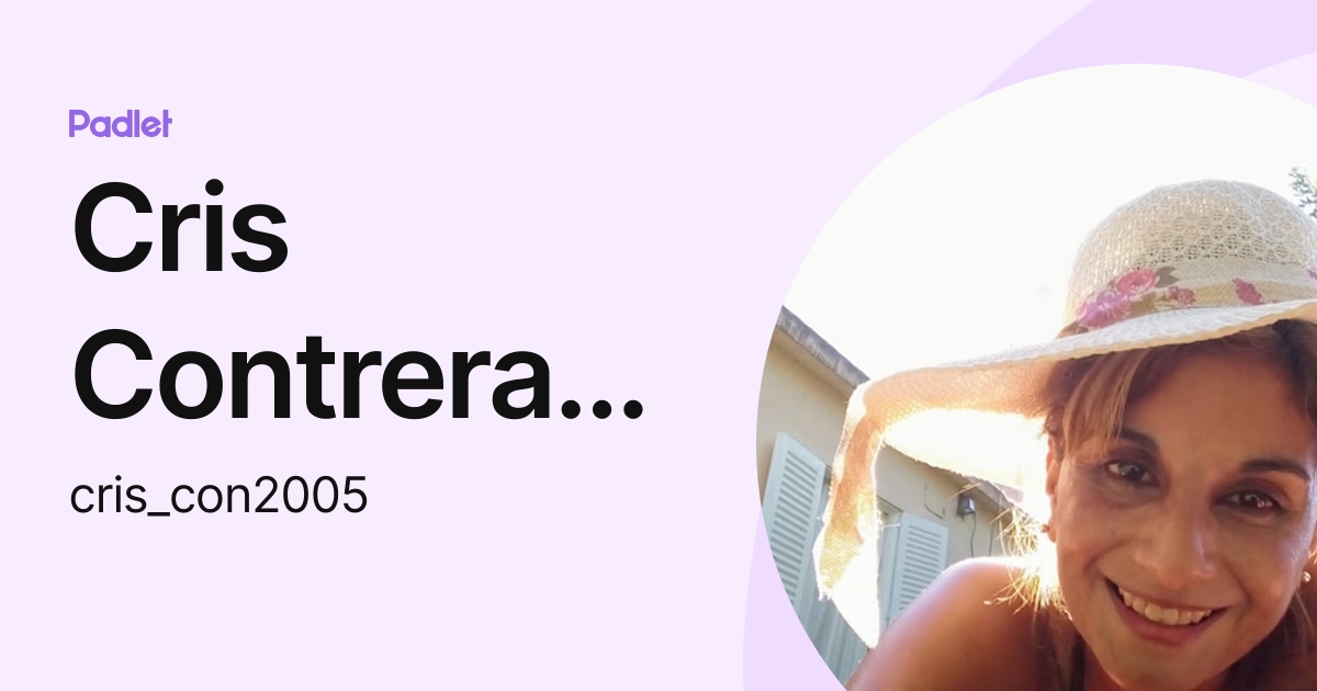Cris Contreras ʚïɞ (cris_con2005) profile | Padlet