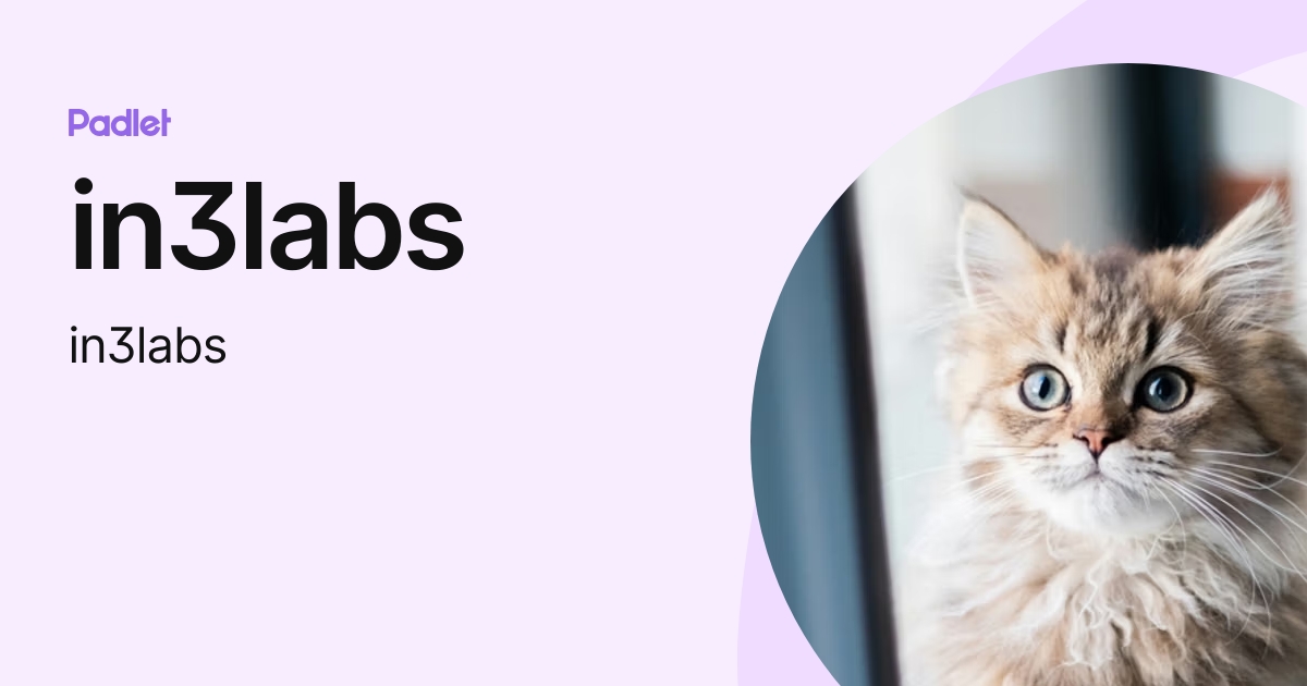 in3labs (in3labs) profile | Padlet