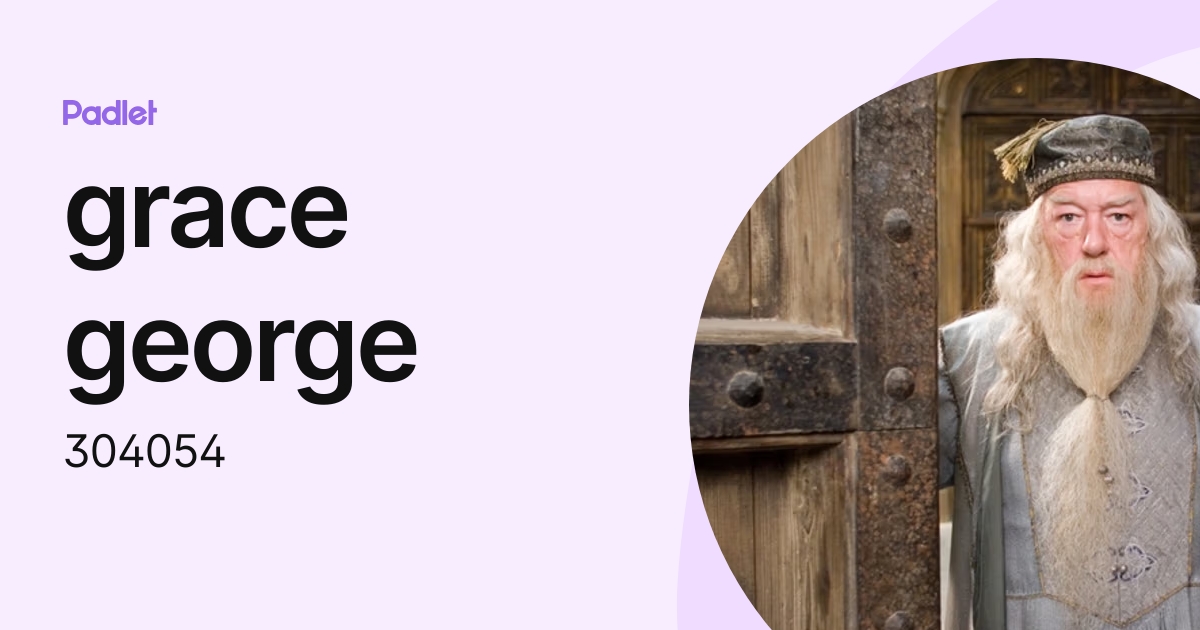 grace george (304054) profile | Padlet