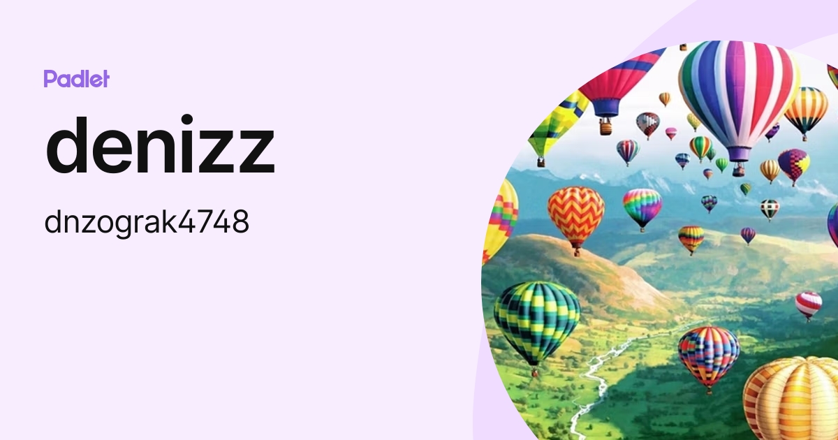 denizz (dnzograk4748) profile | Padlet